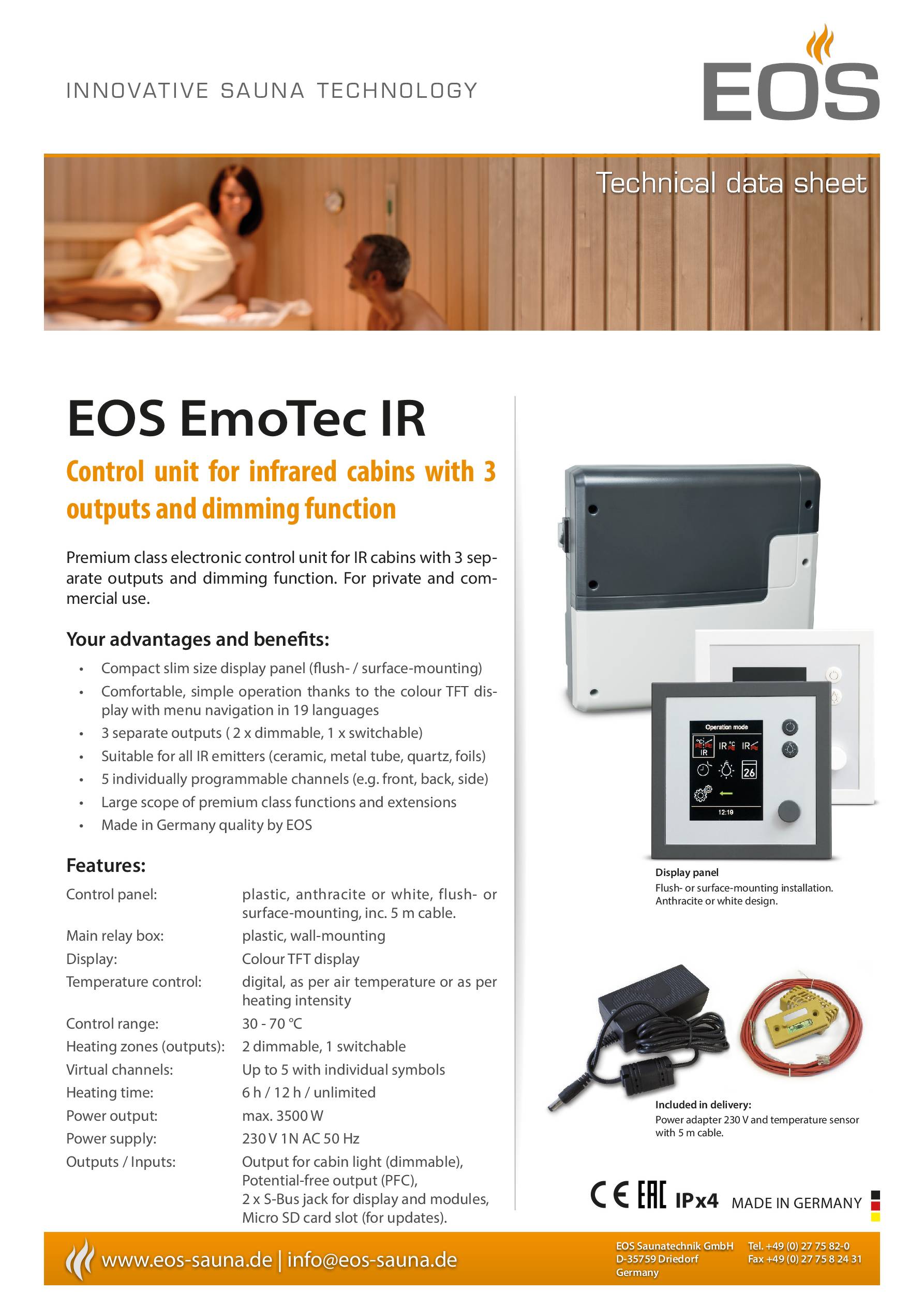 Инструкция EOS EmoTec IR — Spakõ