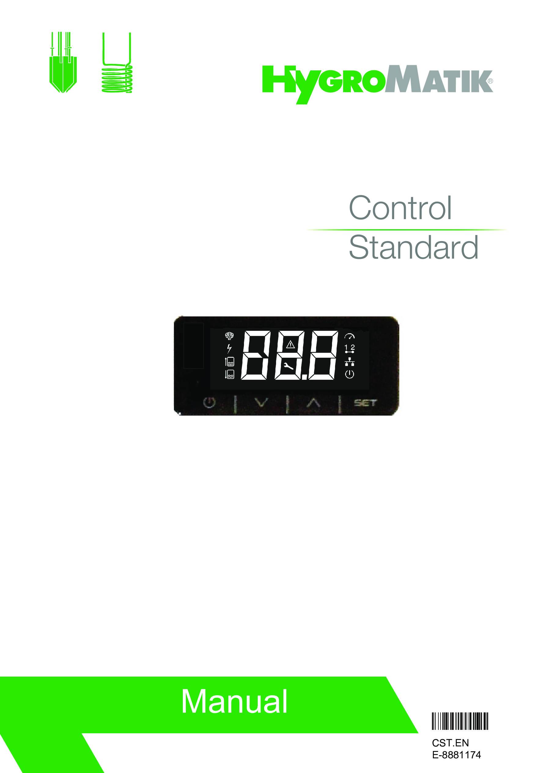 Инструкция Hygromatik Standard Control — Spakõ